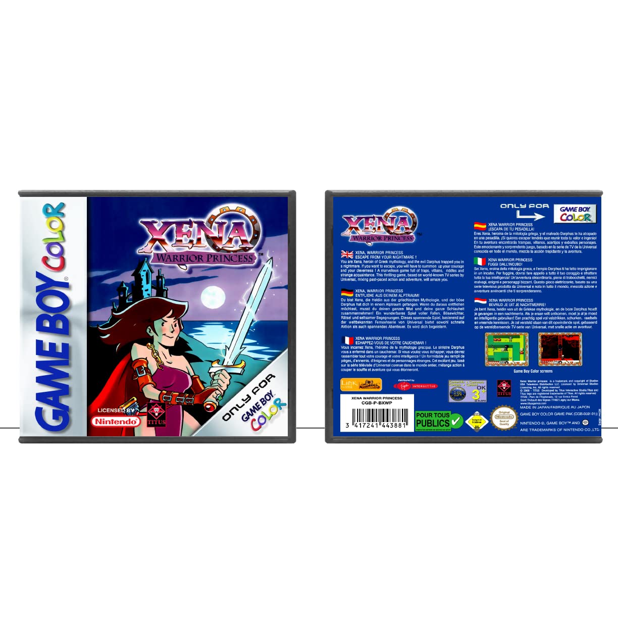 Xena: Warrior Princess (EU) | (GBC) Game Boy Color - Game Case Only - No Game