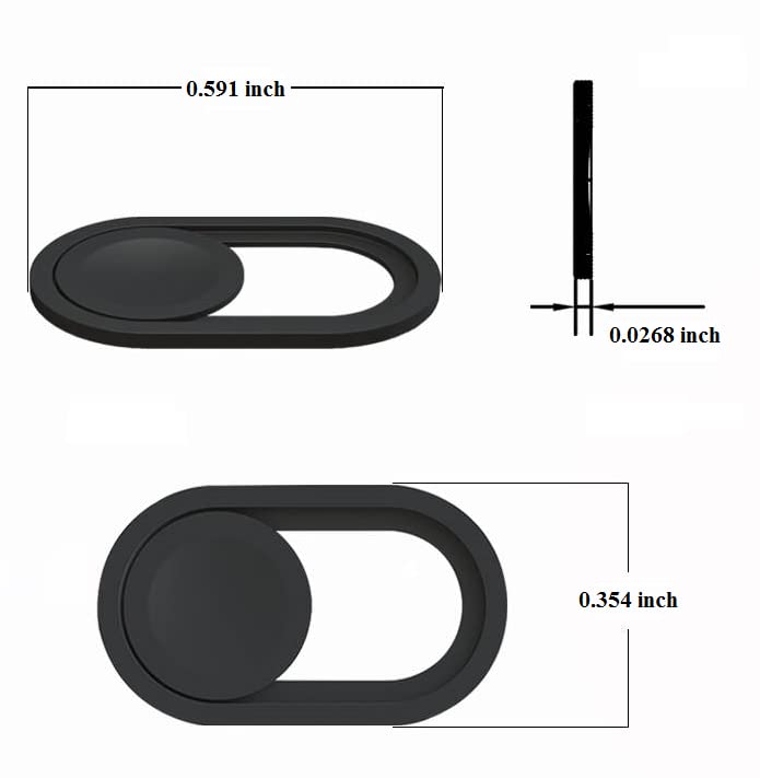 Ultra Slim Webcam-Cover Sliders: Compatible with Most Devices (6 Pack)