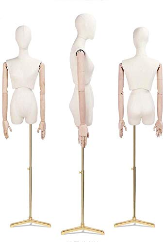 Mannequin Torso Mannequin Dress Form Torso Female Tailors Dummy Mannequin Dressmakers Dummies Fashion Students Display Bust Torso Plastic Arm Adjustable Wearable Jewelry