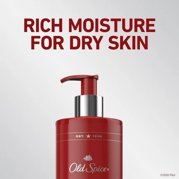 Old Spice Daily Hydration Hand & Body Lotion for Men, with Hemp Seed Oil, 16.0 fl oz, Pack of 4