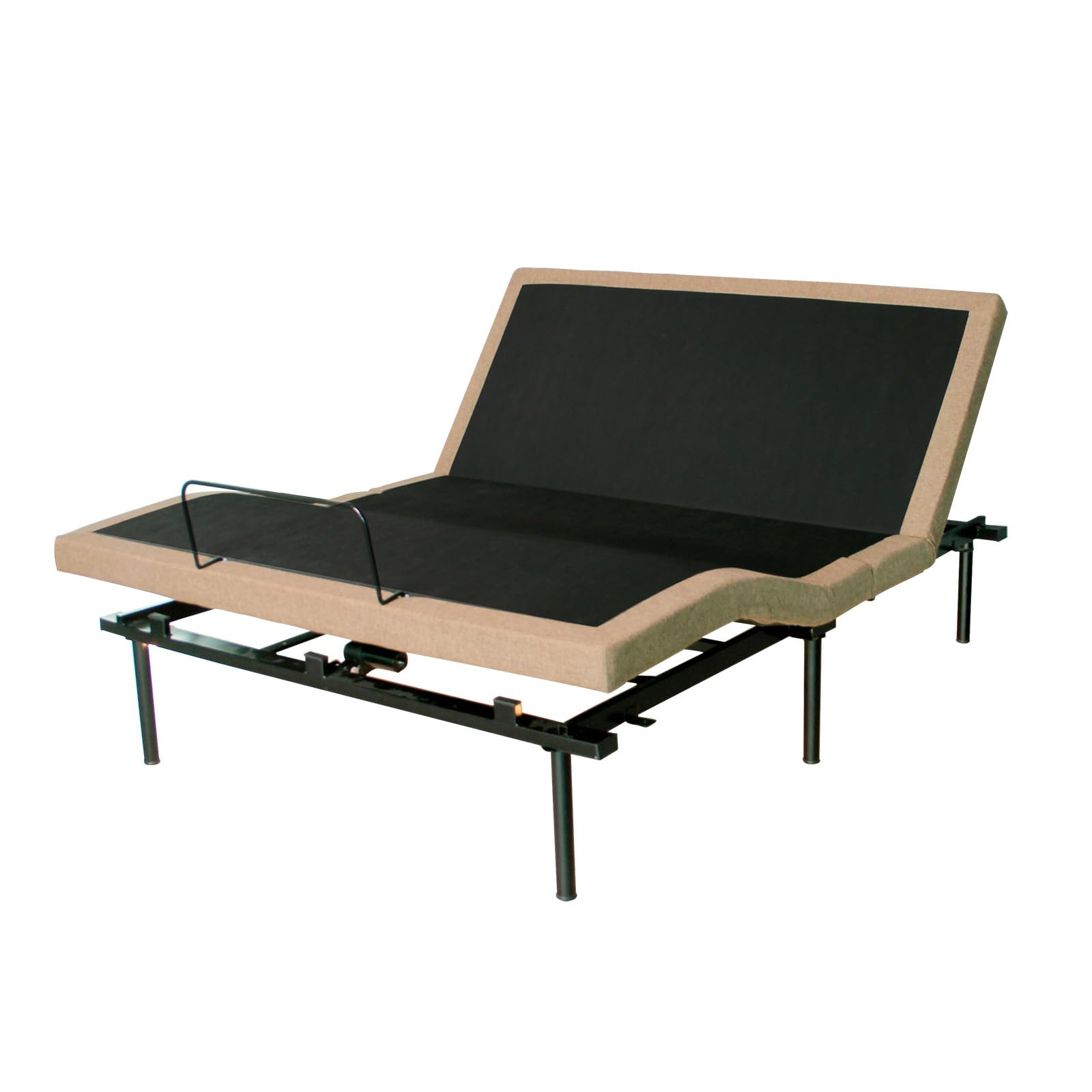 LCVXYERQ Electric Adjustable Bed Base, Ergonomic Upholstered Full Size Bed Frame with Upgraded Motors and Wireless Remote Control, Independent Head and Foot Incline