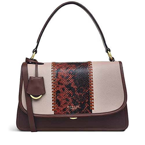 RADLEY London Cording Street Patchwork – Medium Leather Satchel Bag for Women, Stylish Crossbody Purse