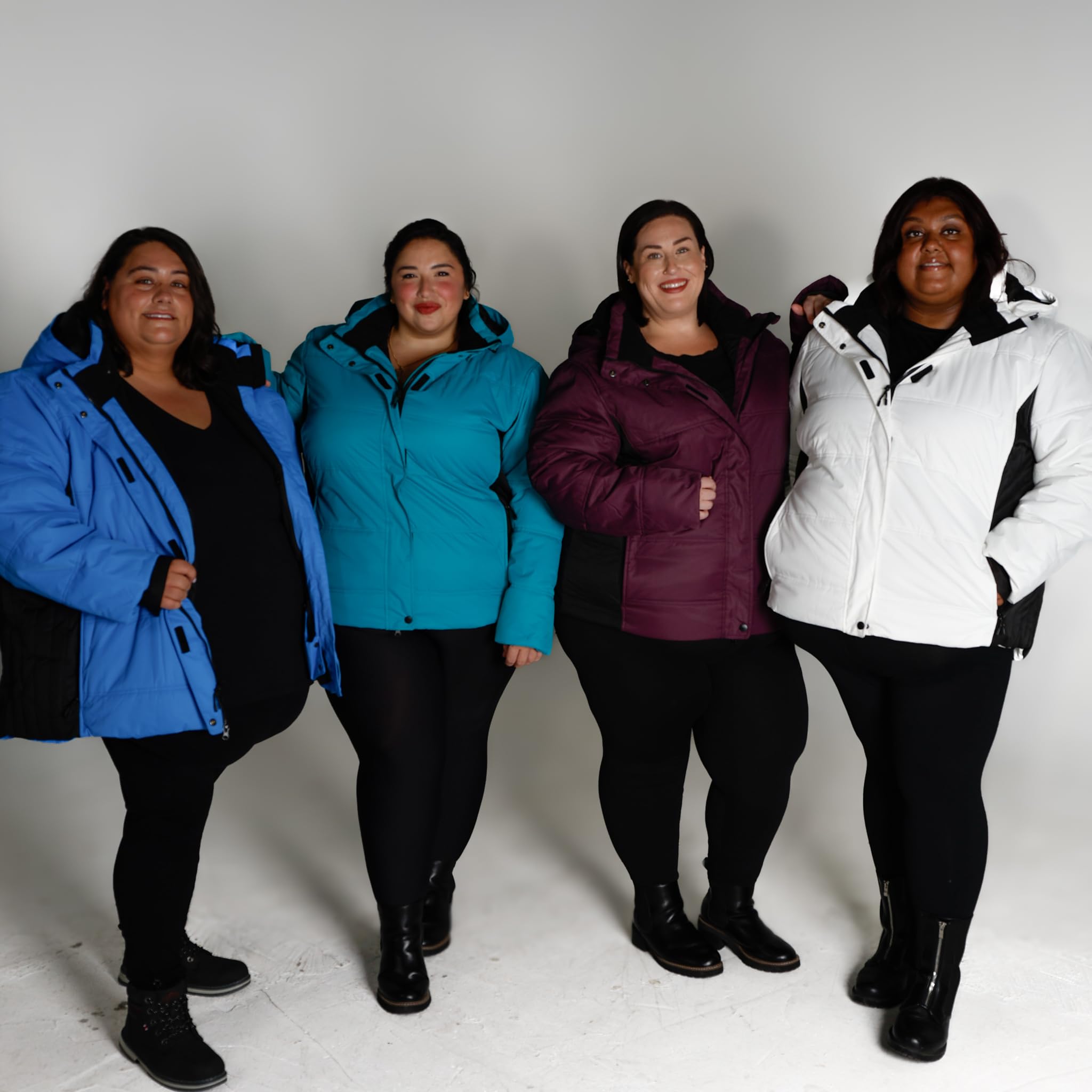 Snow Country Outerwear Womens Plus Size 1X-6X The Aspen Ski Coat Jacket (2X, Blue)