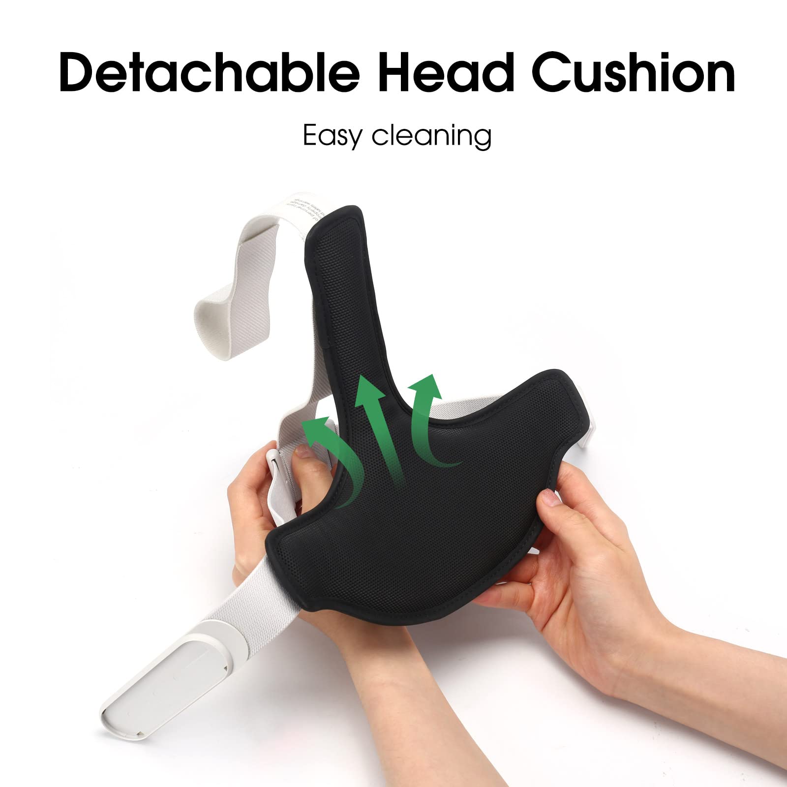 Smatree T-shaped Head Pad Compatible for Quest 2 Elite Strap, Soft Elite Strap Replacement Cushion, Balance Gravity Pressure PU Cushion Compatible for Quest 2 Headset