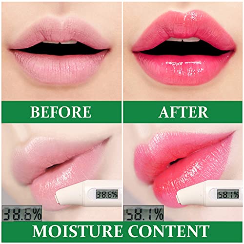 QIUFSSE 2PCS Aloe Vera Lipstick, Moisturizing Aloe Lipstick Magic Temperature Color Change Lipstick Lip Balm Lip Stain Long Lasting Waterproof Lip Makeup