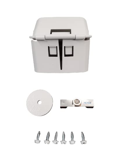 Magnetic Downspout Clip with Hinge (2x3 B White)