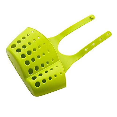 Pinicecore Kitchen Sink Sponge Holder Sink Holder Sponge Drain Rack 2 Bags Holes Tap Hanging Strainer Organizer for Brush Sponge Bathroom Holder Kitchen Holder Green