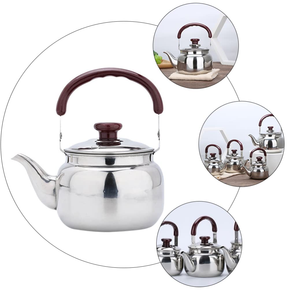 LIFKOME 0.5 QT Whistling Tea Kettle for Stove Top Stainless Steel Whistling Tea Pots Classic Stovetop Kettle