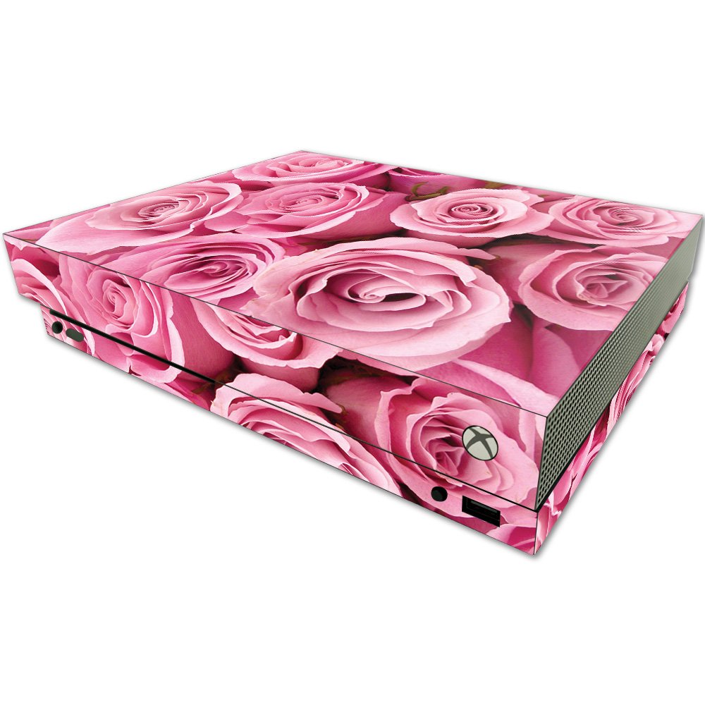 MightySkins Skin Compatible with Microsoft One X Console Only - Pink Roses | Protective, Durable, and Unique Vinyl Decal wrap Cover | Easy to Apply, Remove, and Change Styles | Made in The USA