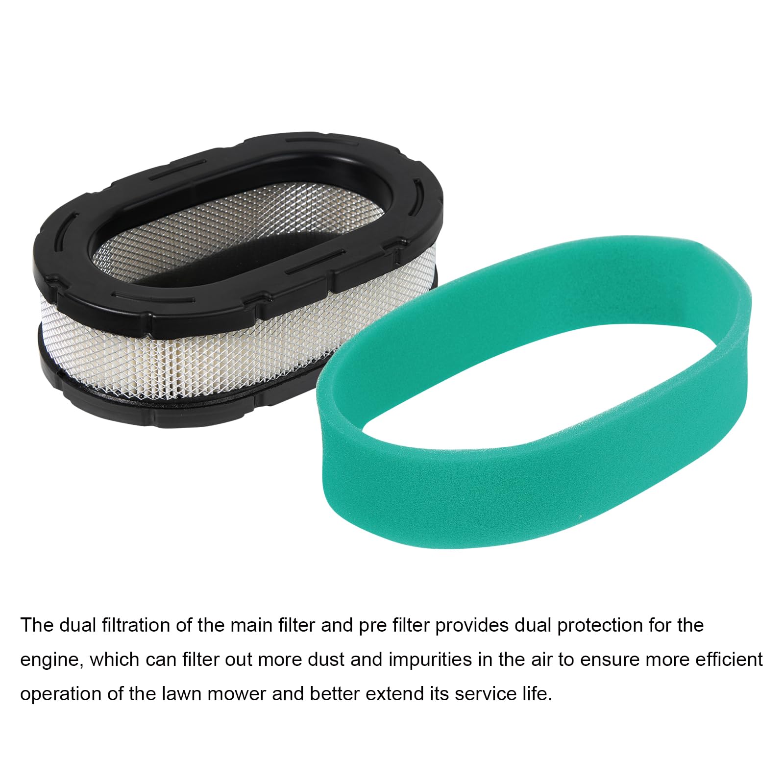 ZLKSKER 3208309 Air Filter with Pre Filter Replace for Kohler KT610 KT715 KT725 KT735 KT740 KT745 19HP-26HP Series Engine 32 083 09-S MTD Lawn Mower Air Cleaner