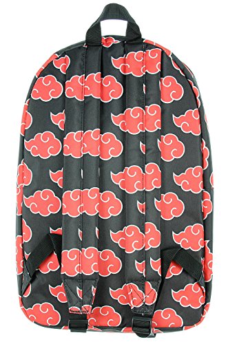 Naruto Backpack Shippuden Akatsuki Red Clouds All Over Print Travel Laptop Backpack