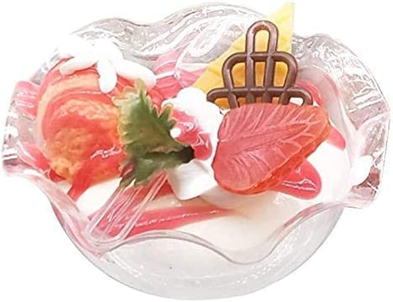 Qixivcom 50 Pack 4 Oz Flower Shaped Plastic Ice Cream Dessert Bowls Dessert Cup Disposable Sundae Bowl Parfait Snack Salad Bowls Tasting Sample Cup Appetizer Serving Bowl for Party Wedding Favor