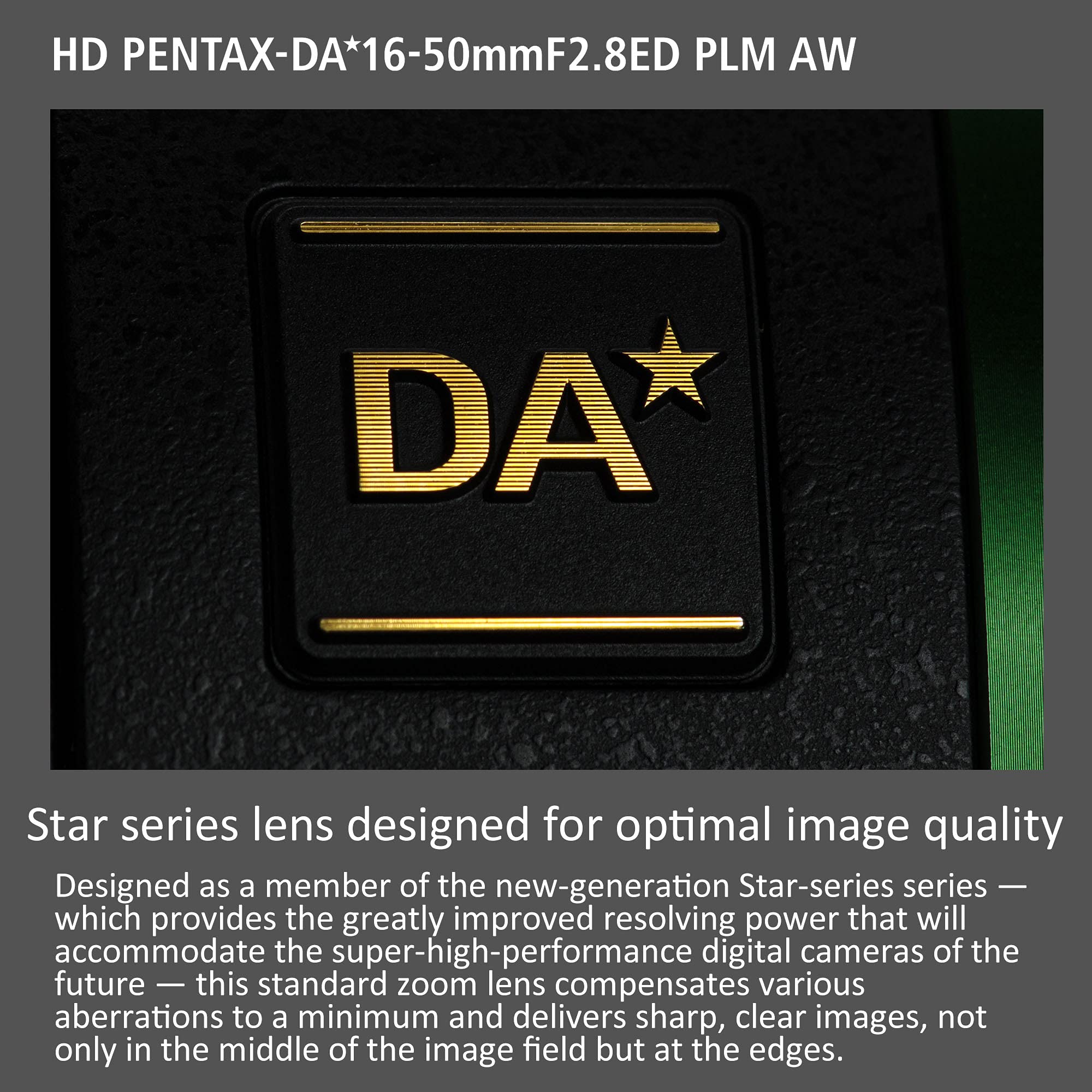 Pentax HD 16-50mm F2.8ED PLM AW Large-Aperture Standard Zoom Lens [High-Speed AF] [High-Performance HD Coating] [Dust-Proof/Weather-Resistant Construction] [Circular Diaphragm] (28030)