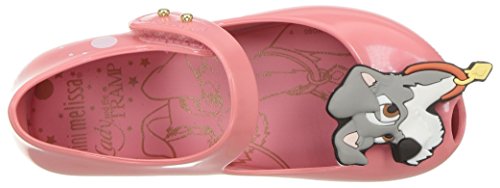 Mini Melissa Girls' Mini Ultragirl + Lady and The Tramp Ballet Flat, Pink Azalea, 6 M US Toddler