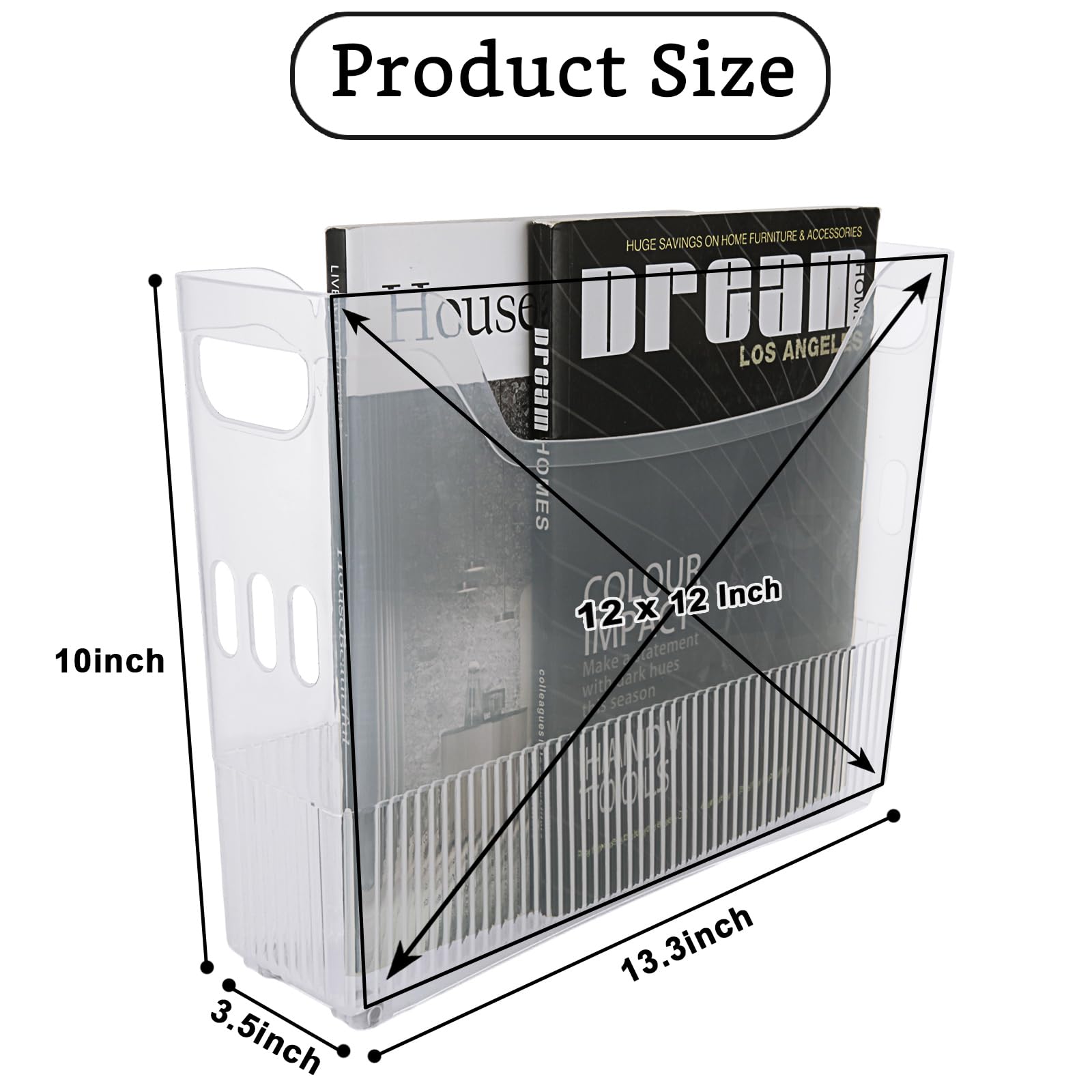 YAYODS 6 Pack 12 x 12 Paper Storage Organizer, Scrapbook Paper Storage with Wheels, Plastic Scrapbook Storage Bin for 12" x 12" Pape, Scrapbook Papers, Cardstocks, Vinyl Sheets, Documents