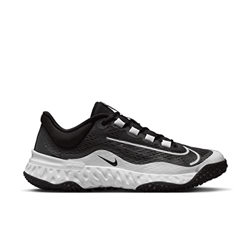 Nike Women's Alpha Huarache Elite 4 Fastpitch Turf Shoes Black | White Size 10.5 Medium