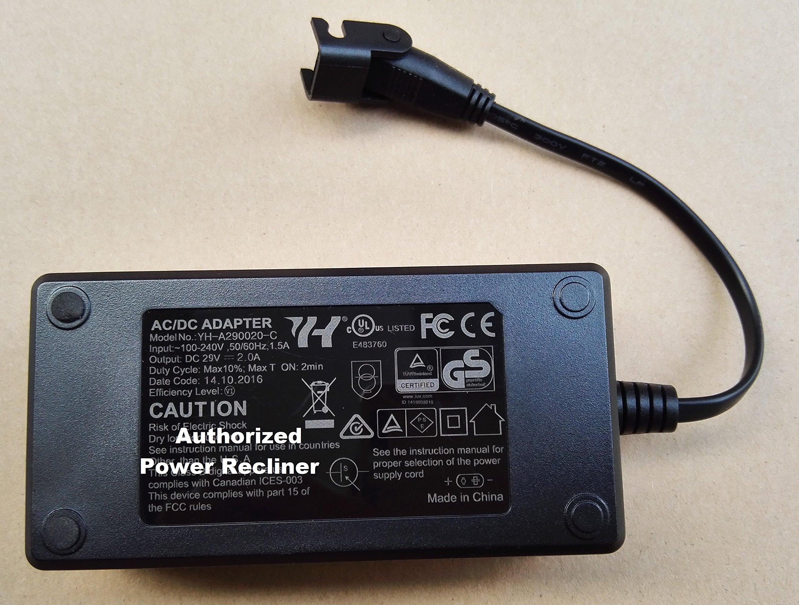 Power Recliner or Lift Chair AC/DC Power Supply Transformer 29V 2A for Okin Limoss Golen Lazboy