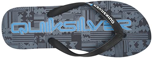 Quiksilver Men's Molokai Omni Sandal, Black/Blue/Black, 13