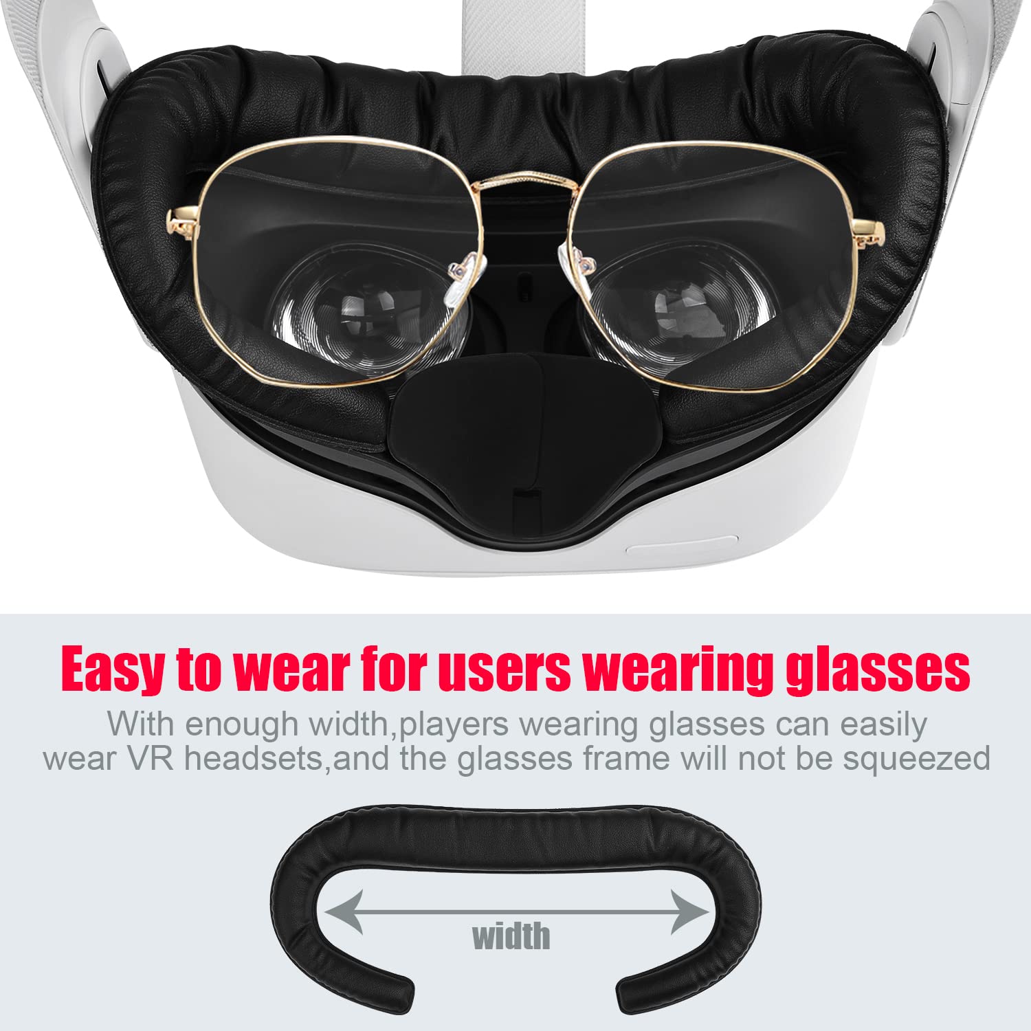 TechKen VR Face Pad for Oculus Quest 2 and Comfort Headstrap with 8000mAh Battery Pack