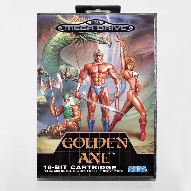 Video Game Golden Axe 16 Bit MD Game Card With Retail Box For Sega Mega Drive For Genesis ( JAP SHELL )