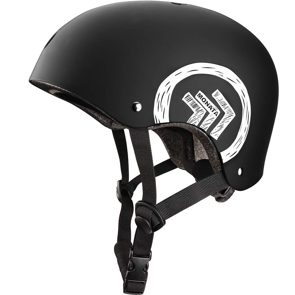 MONATA Skateboard Bike Helmet, Skate Scooter Helmet for Youth Adults Teens, Multisport Roller Skating Skateboarding Cycling Scooter Longboarding Rollerblading