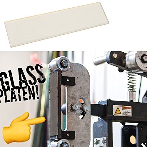 scottchen PRO Ceramic Glass Platen Liner/Ceramic Glass Platen for Belt Sander Grinder 200 * 50 * 5mm