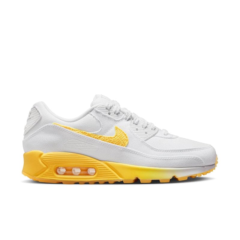 Nike Air Max 90 SE Women's Shoes, White/Citron Pulse-Alabaster, Size 7