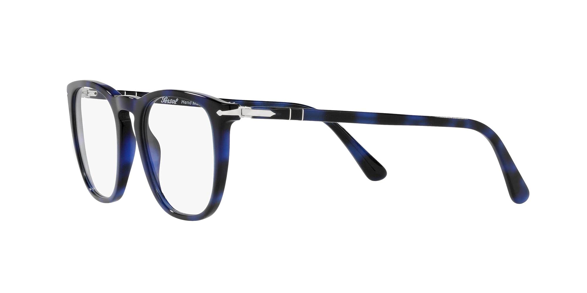 Persol PO3266V Square Prescription Eyewear Frames, Red Havana/Demo Lens, 48 mm