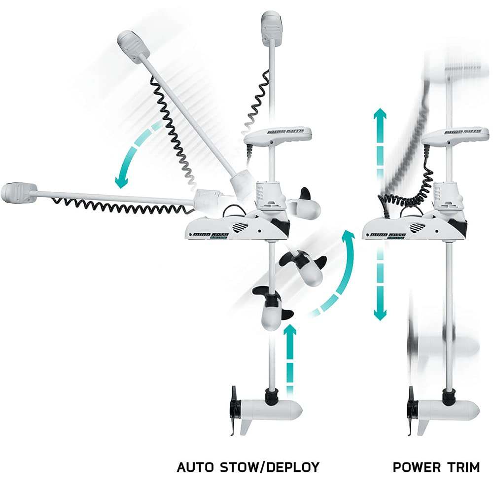 Minn Kota 1358968 Riptide Ulterra Saltwater Electric-steer Bow-Mount Trolling Motor with i-Pilot Link GPS (includes AutoPilot), 112 lbs Thrust, 72" Shaft