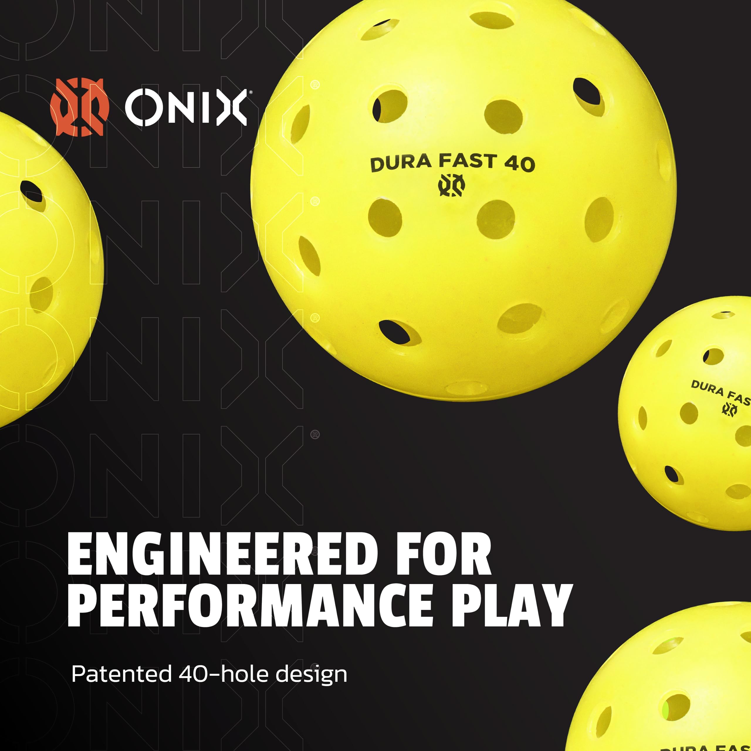 Onix Dura Fast 40 Outdoor Pickleballs β Mixed Colors