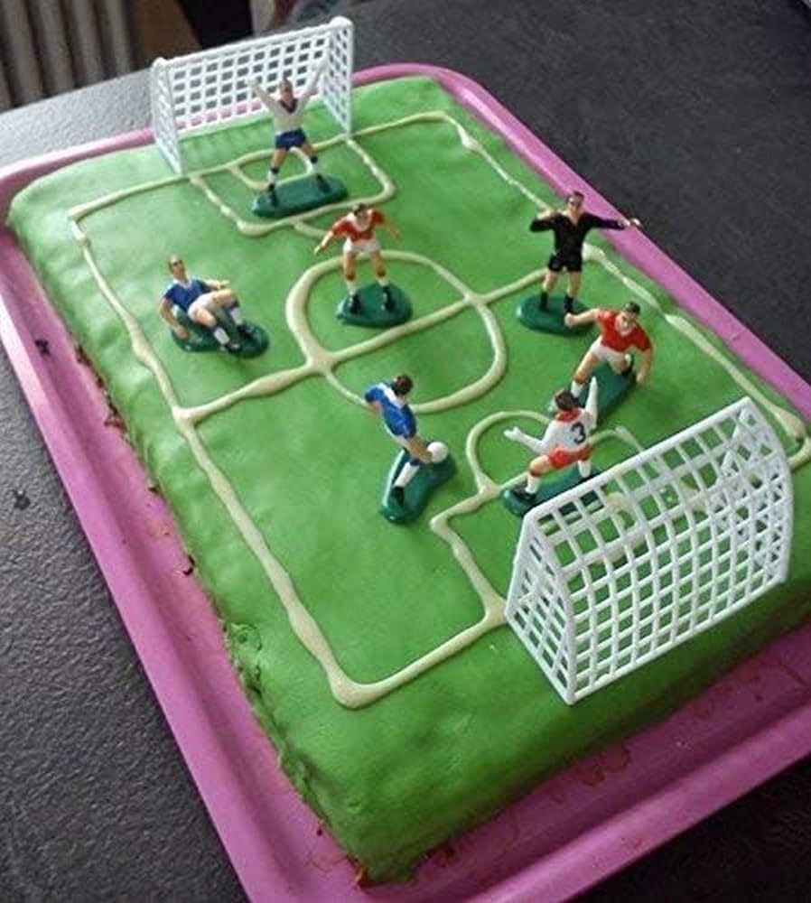 PME Cake and Cupcakes, Set of 9 Soccer Toppers, Standard, Multicolor