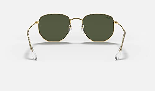 Ray-Ban RB3548 919631 51MM Legend Gold/Crystal Lens G-15 Green Hexagonal Sunglasses For Men For Women + Bundle with Designer iWear Kit