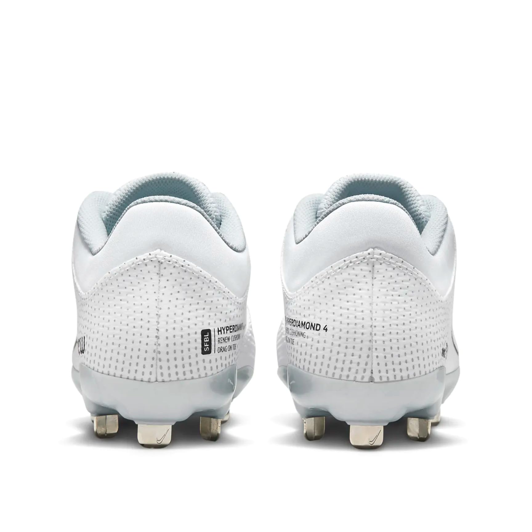 Nike Hyperdiamond 4 Pro Metal Softball Cleats White | Black Size 8 Medium