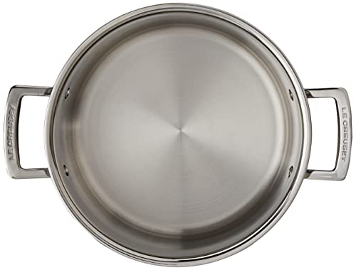 Le Creuset Tri-Ply Stainless Steel 6-1/4-Quart Covered Casserole/Stockpot