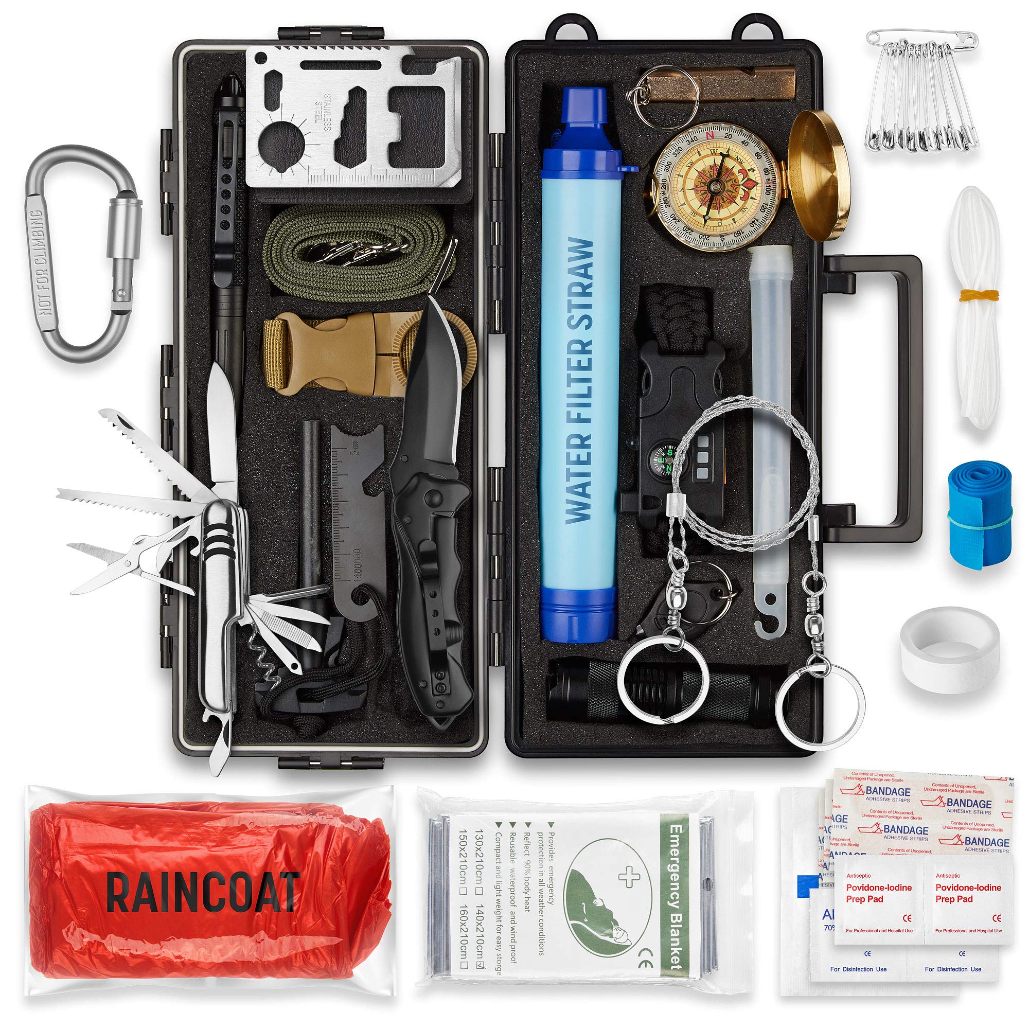 Pathway North Emergency Survival Kit for Disaster Tactical Survival Multi Tool Bug Out Bag, Boat, Hunting, Outdoor Hiking Camping Gear, Essentials for Adventures