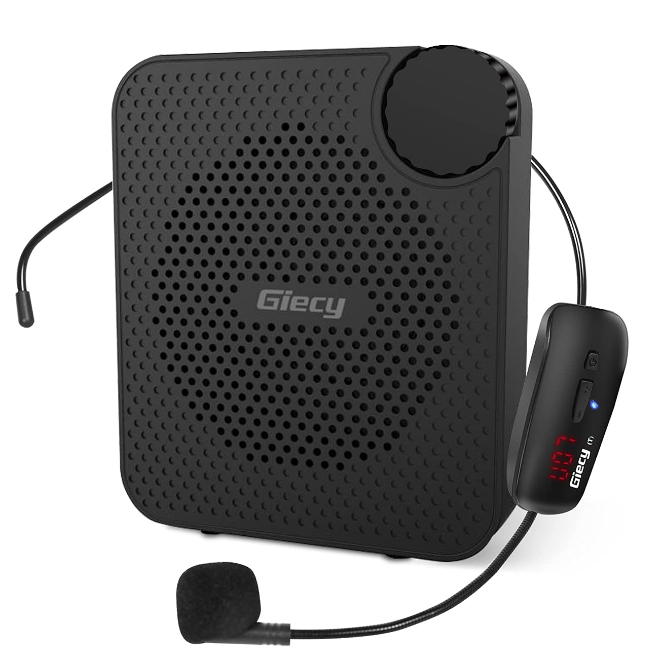 Portable Voice Amplifier for Teachers,Giecy Wireless Voice Amplifier Portable Voice Amplifiers Personal 1800mAh Rechargeable for Classroom Meetings