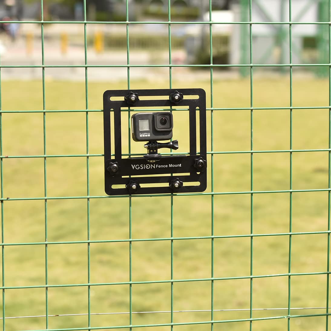 vgsion Baseball Fence Mount for Action Camera and Cellphone Support Charging When Recording, Compatible with GoPro Hero 10, Hero 9, Hero 8, Hero 7, iPhone, Samsung Galaxy