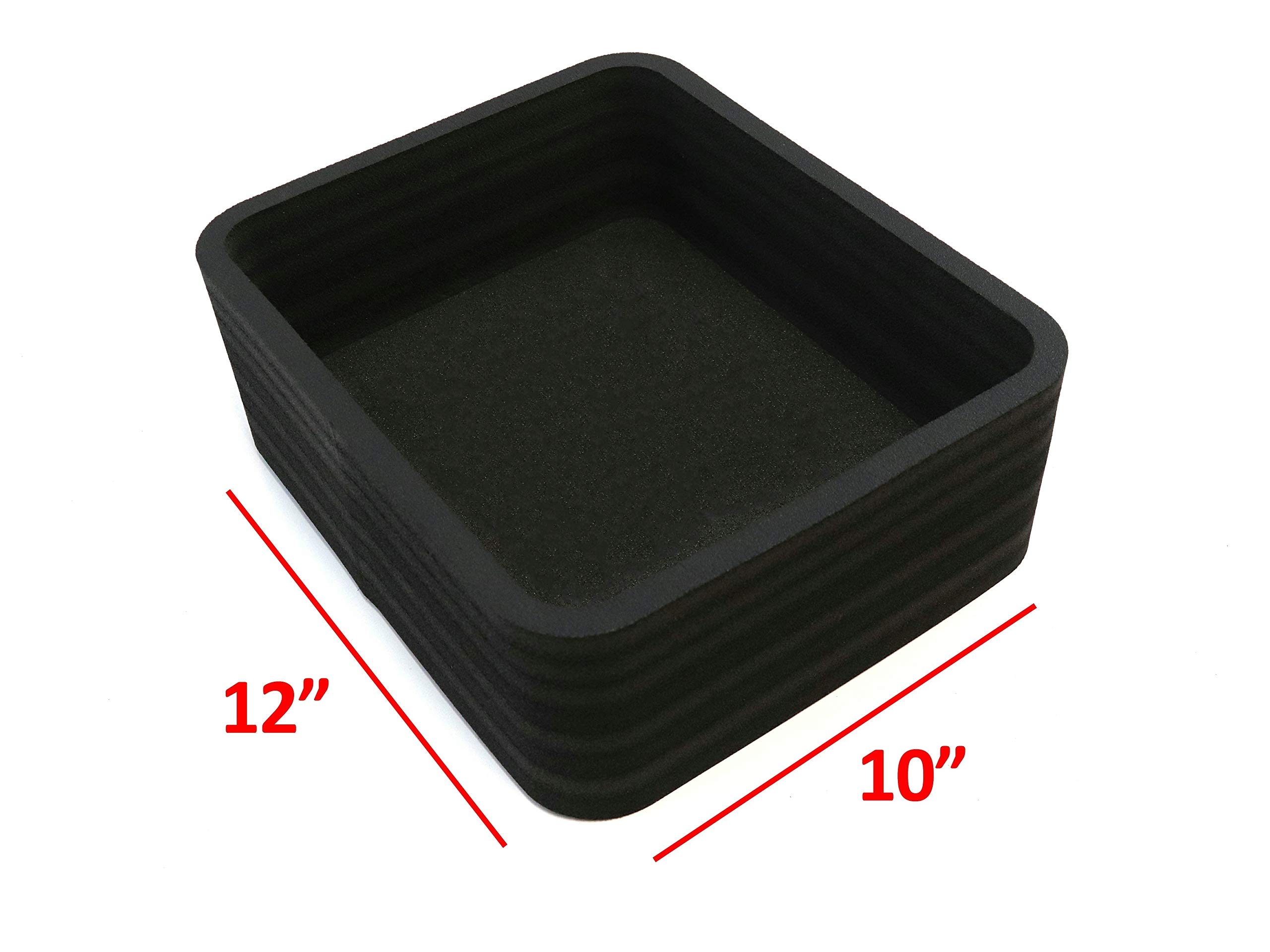 Polar Whale 3 Large Food Storage Organizers Bin Tray for Kitchen Pantry Refrigerator Freezer Cabinet Cupboard for Snacks Produce Pasta Vegetables Waterproof Washable 10" Wide x 12" Long - 3 Pack