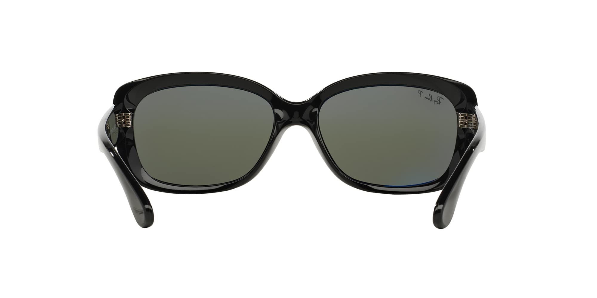 Ray-Ban RB4101 Jackie Ohh Sunglasses + Vision Group Accessories Bundle for womens (Black/Light Grey Gradient Dark Grey Polarized (601/T3)