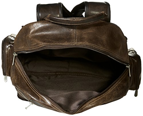 Piel Leather Travel Backpack, Vintage Brown, One Size