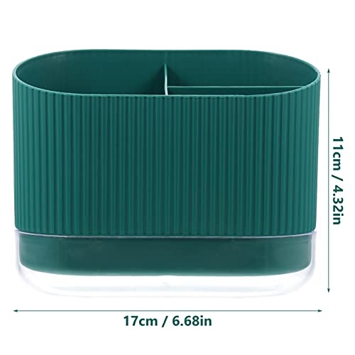 PATKAW Kitchen Utensils Kitchen Utensil Holder Countertop Utensil Organizer Desktop Chopstick Caddy 3 Compartment Flatware Basket Silverware Storage Container for Home Restaurant Utensils
