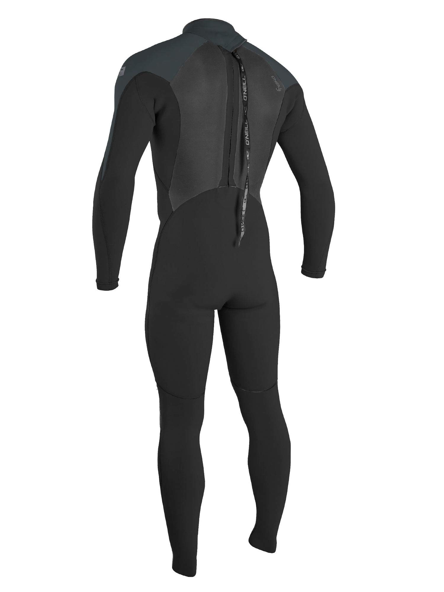 O'Neill Epic 4/3 mm Back Zip Full Wetsuit Black/Gunmetal/Black 2XL (6'0"-6'2", 210-230 lbs)