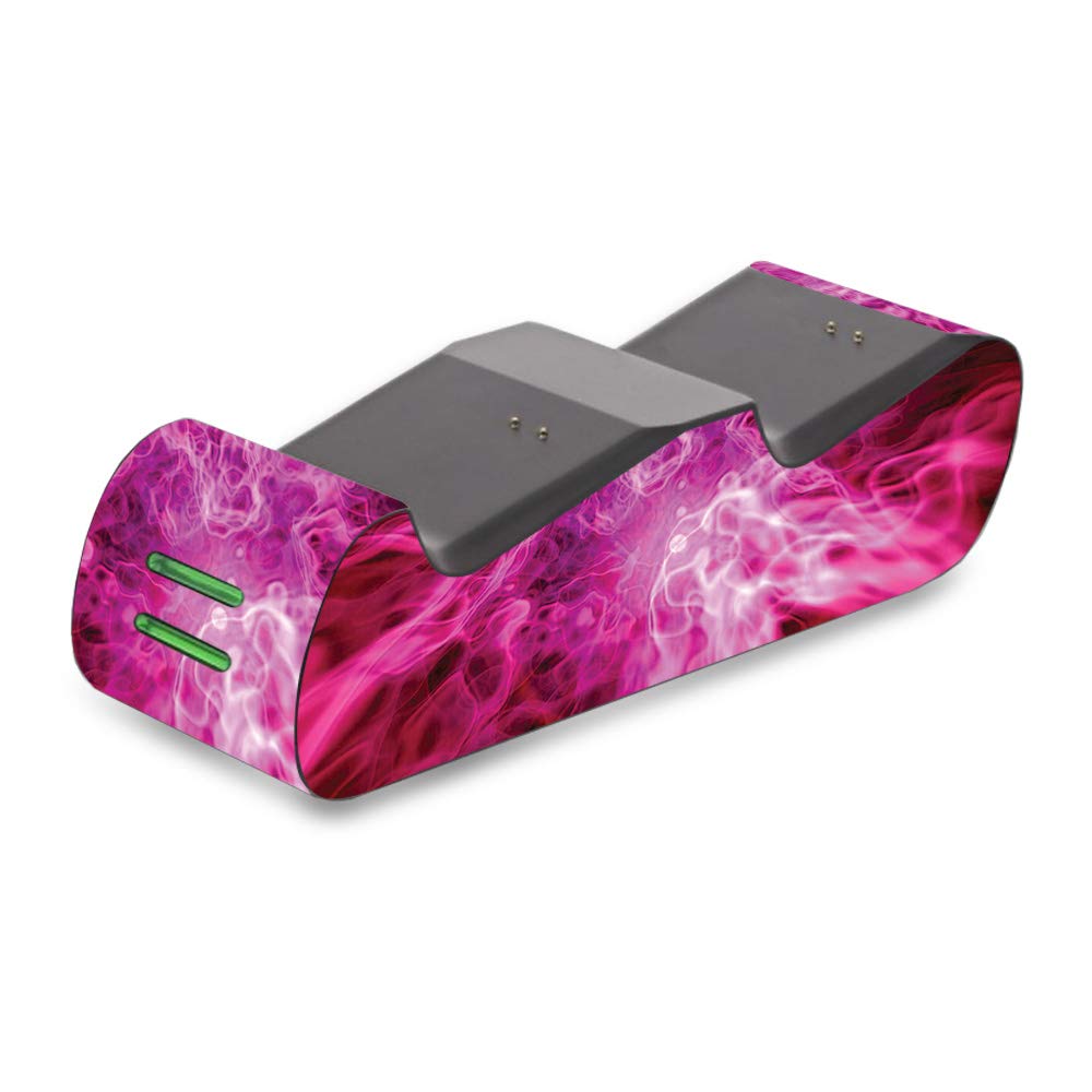 MightySkins Skin Compatible with Fosmon Xbox Controller Charger - Red Mystic Flames | Protective, Durable, and Unique Vinyl Decal wrap Cover | Easy to Apply, Remove | Made in The USA