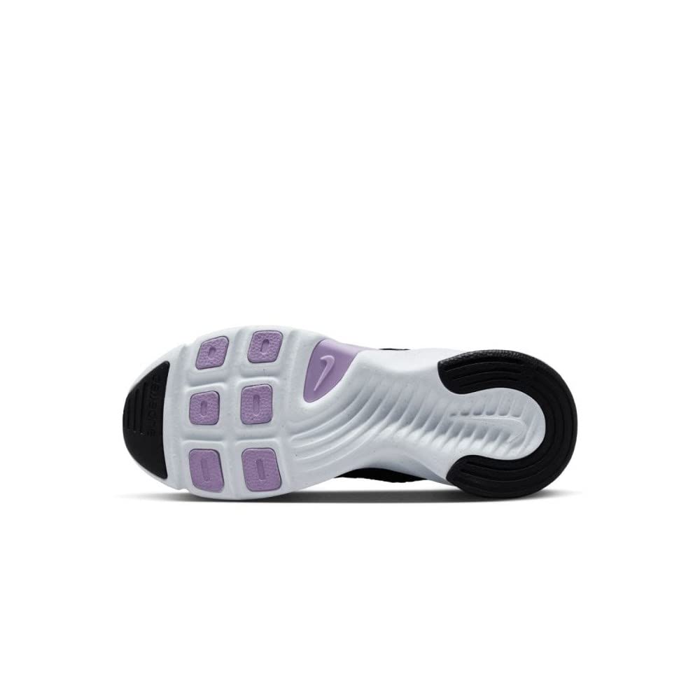 Nike Women's SuperRep Go 3 Flyknit NN Next Nature Training Shoes, Black/Green Glow-Armory Navy, 8.5 US