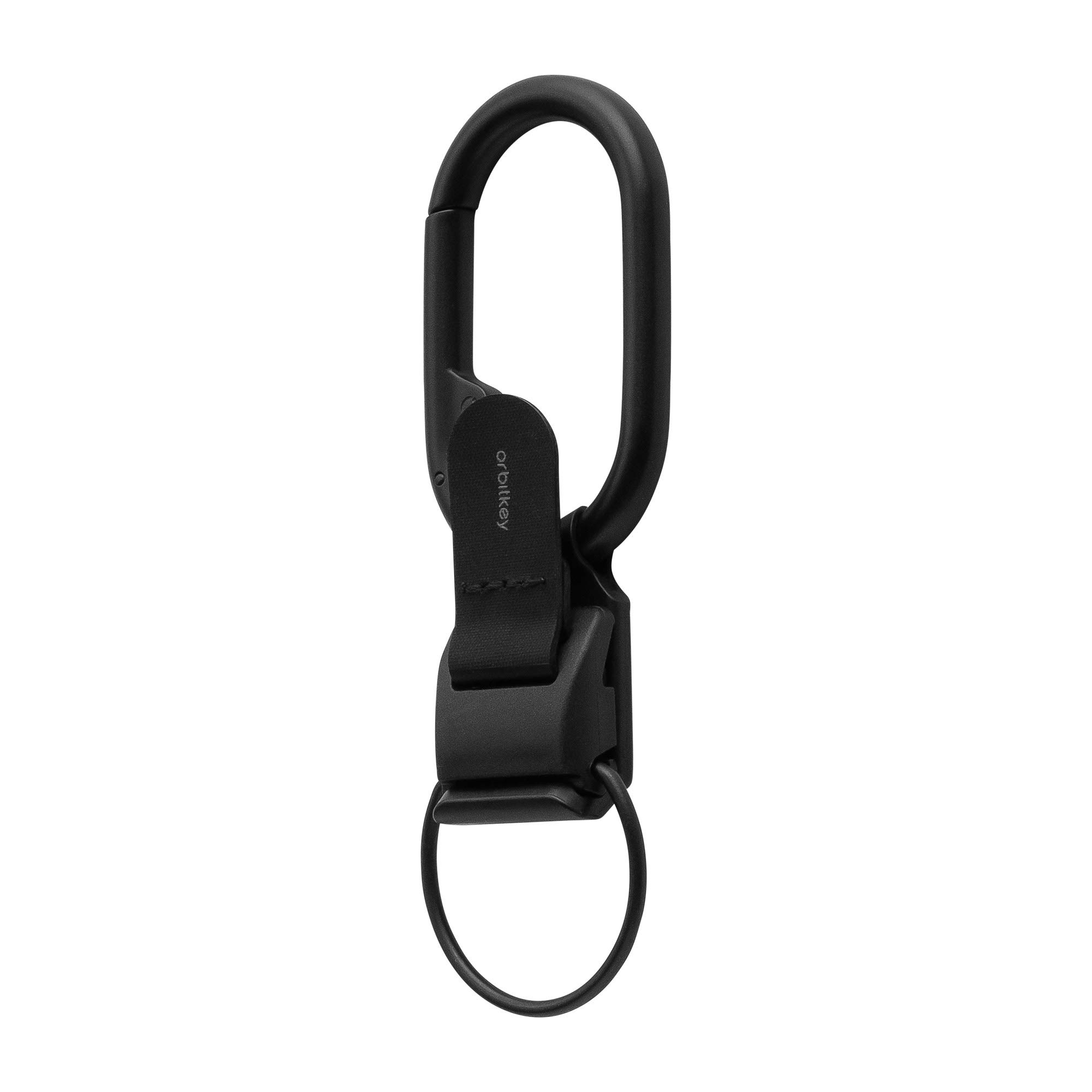 Orbitkey Clip v2 | Secure Magnetic Fidlock Quick Release system, Sleek Design, Stainless Steel Surface | (All Black)