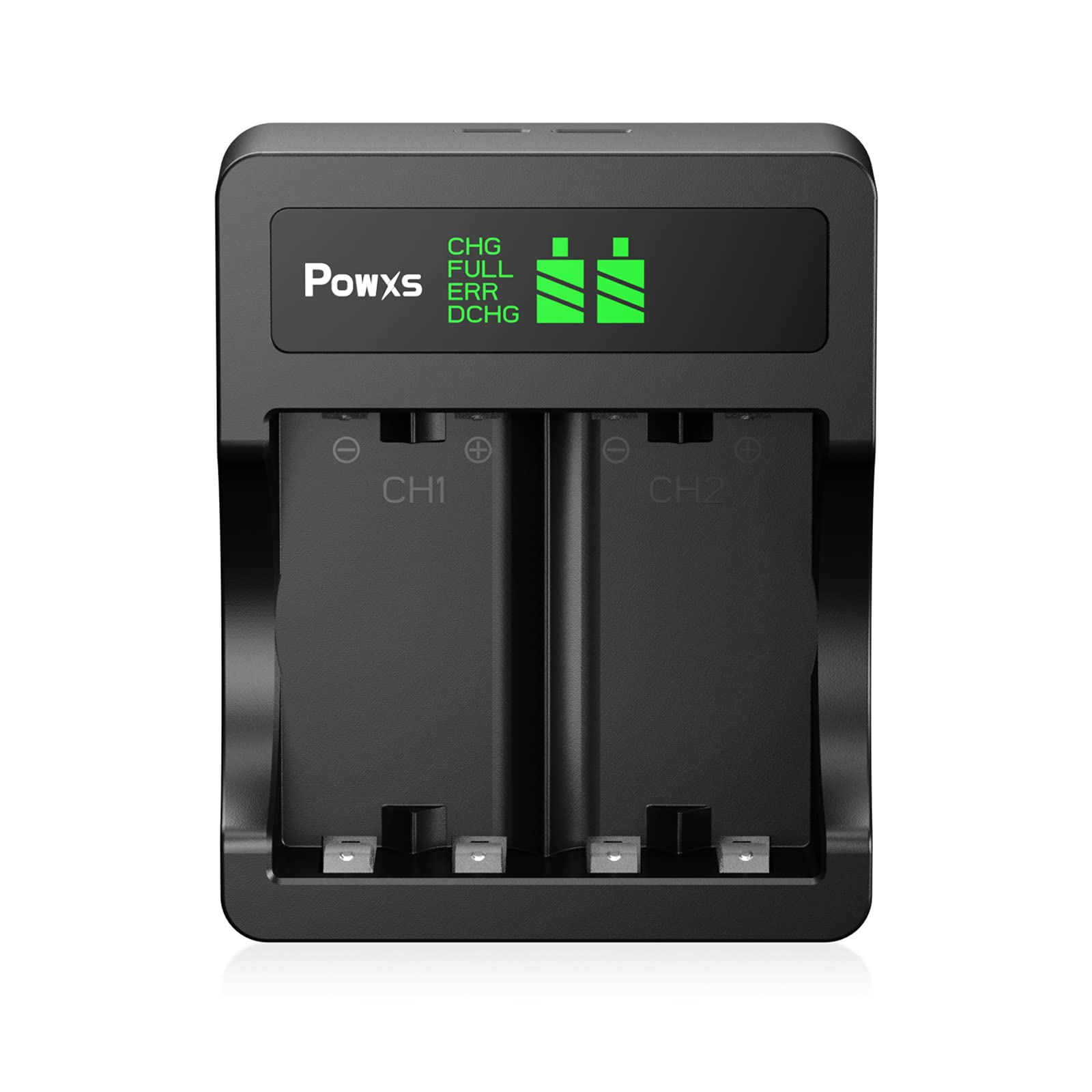 POWXS 2 Slot Xbox One Controller Battery Pack Charger Compatible with Xbox One/Xbox One S/Xbox One X/Xbox One Elite Controllers Battery Pack Quickly Charging and HD LCD Display