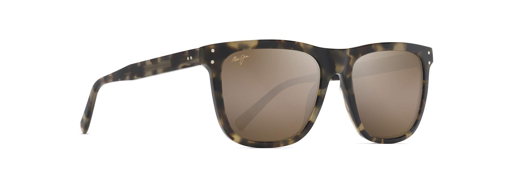Maui Jim Men's and Women's Velzyland Polarized Classic Sunglasses, Olive Tortoise/HCL® Bronze, Medium