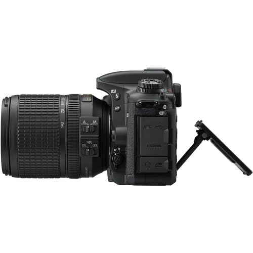 Nikon D7500 DSLR Camera(1582) with 18-140mm Lens+420-800mm f/8.3 HD Telephoto Zoom Lens+Case+128 GIG Memory+Flash+Monopod(13PC) Bundle