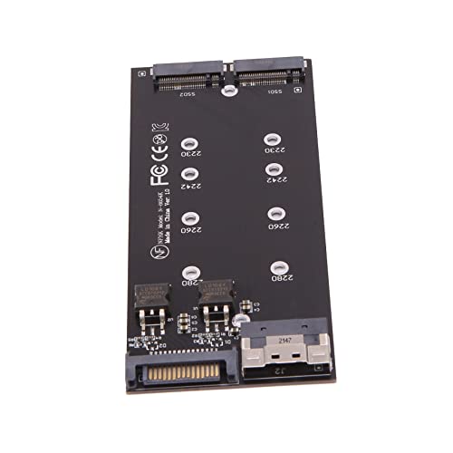 Viupolsor SFF-8654 8I Split Card X8 to VROC NVMe M.2 NGFF to Slimline NVME PCIe SSD SATA Adapter for Mainboard
