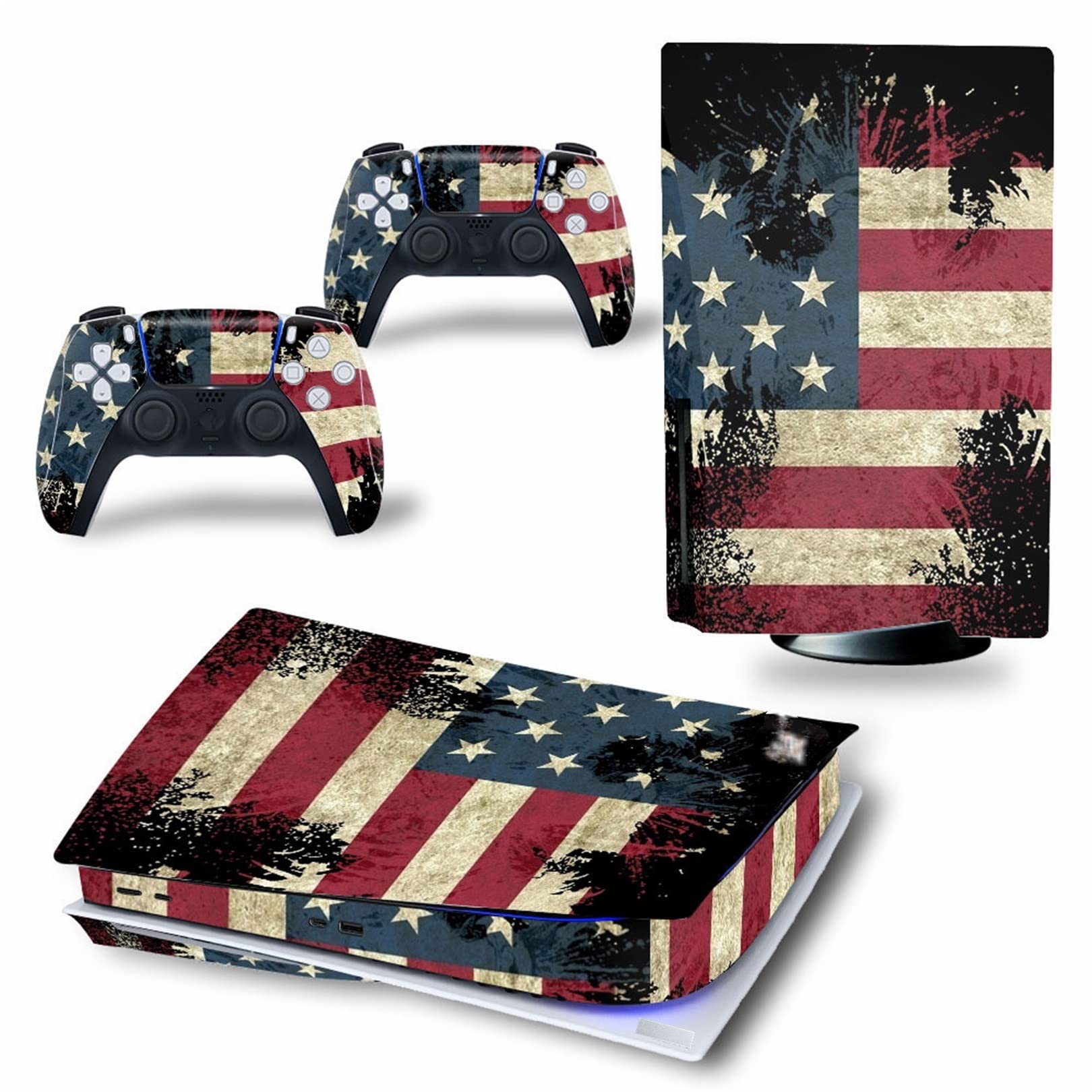 Top factory BUCEN for PS5 Skin Disc Edition & Digital Edition Console and Controller Vinyl Cover Skins Wraps Scratch Resistant, Compatible 20931 Anti Scratch (Size : Digital Edition)